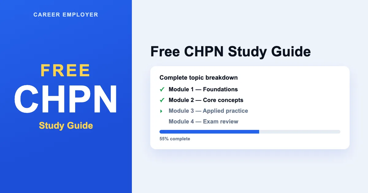 FREE CHPN Study Guide 2026 + Quizzes & Readiness Score