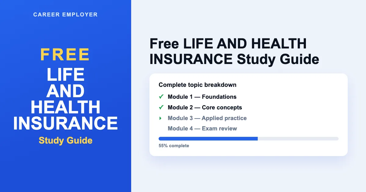 FREE Life & Health Insurance Study Guide 2026 + Interactive